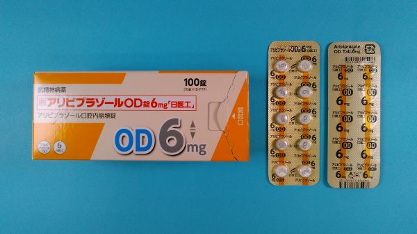 アリピプラゾールOD錠6mg「日医工」｜メディカルお薬.com【中央メディカルシステム株式会社】
