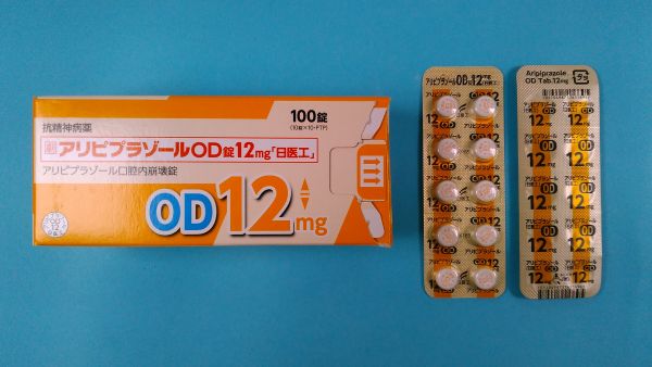 アリピプラゾールOD錠12mg「日医工」｜メディカルお薬.com【中央メディカルシステム株式会社】