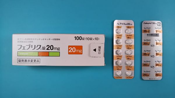 フェブリク錠20mg｜メディカルお薬.com【中央メディカルシステム株式会社】